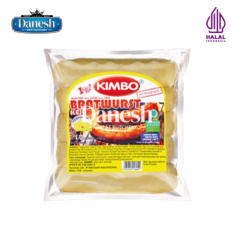 Jual Kimbo Mini Bratwurst Keju Isi 10 Sosis Mini Rasa Keju Frozen Food ...