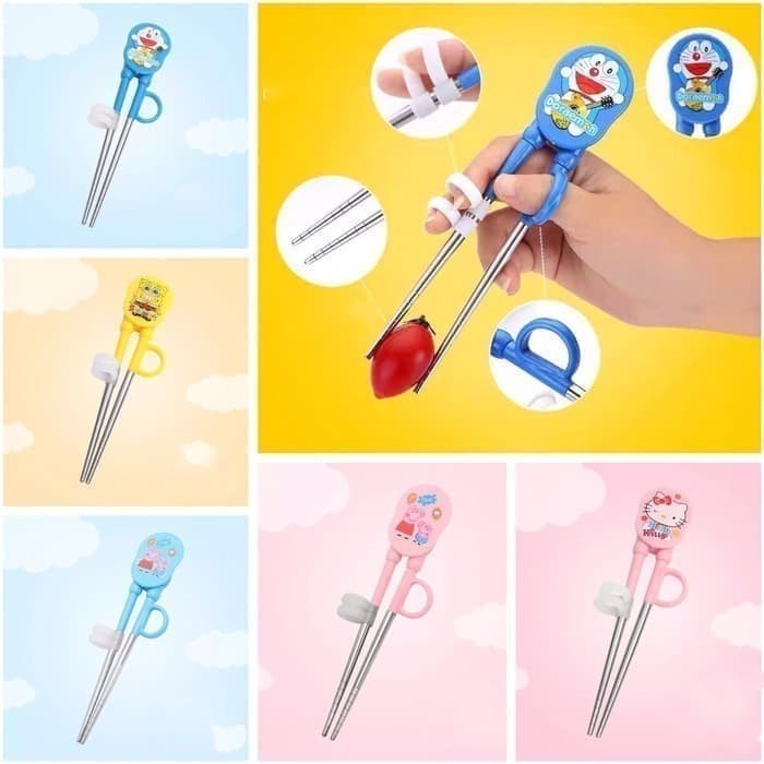 Jual CHOPSTICKS CHILD SUMPIT ANAK KIDS ALAT BELAJAR MAKAN KARAKTER ...