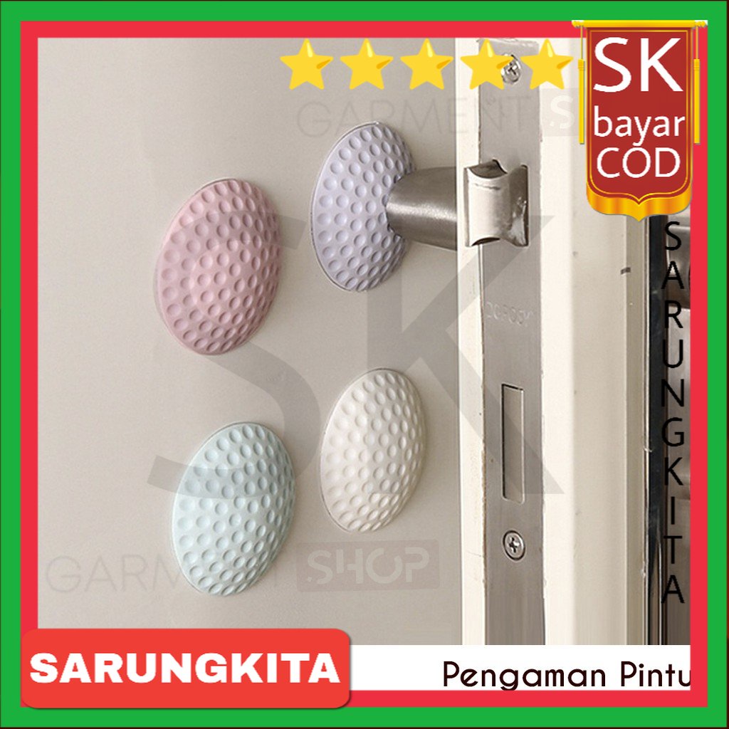 Jual Pengaman Gagang Pintu Engsel Karet Silikon Door Stopper Wall ...