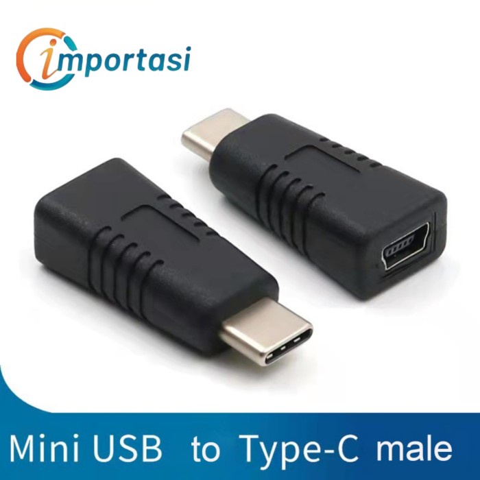 Jual Adapter Mini USB Female to USB Type C Male Phone Tablet Laptop ...