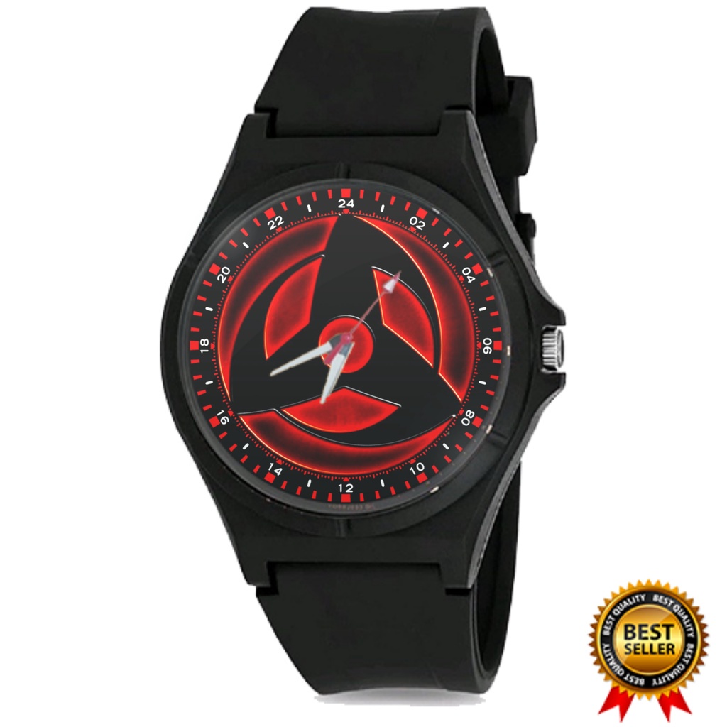 Jual Jam Tangan Pria ANIME NARUTO SHIPPUDEN SHARINGAN Keren Terbaru ...