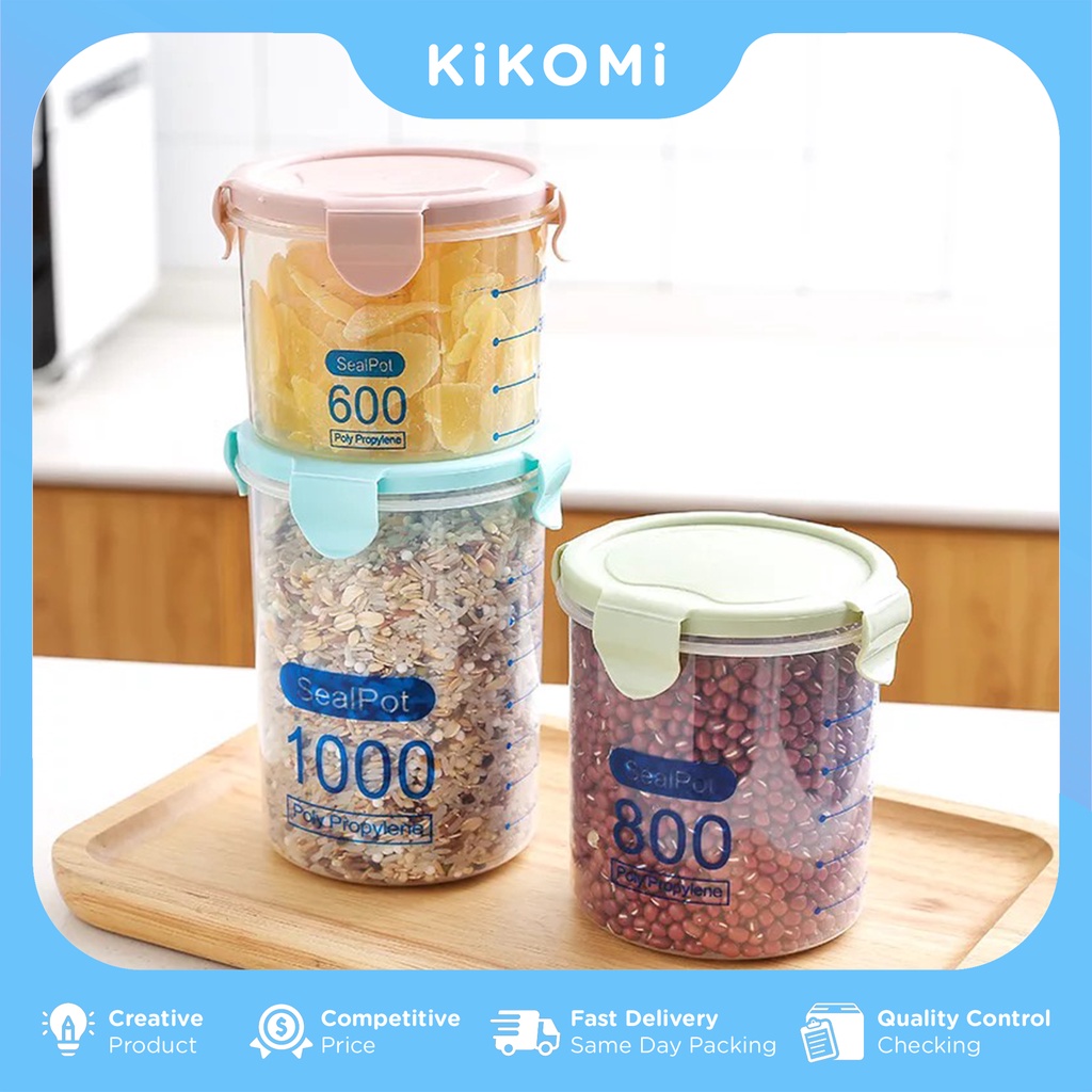 Jual TOPLES PP TRANSPARAN Bulat Tempat Penyimpanan Makanan Snack ...