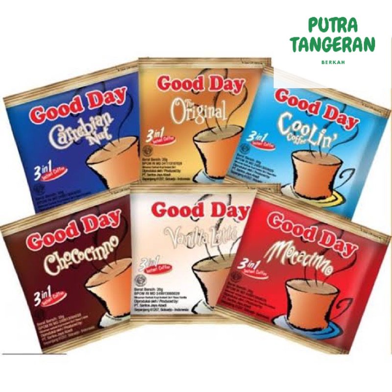 Jual GOODAY GOOD DAY 3 IN 1 ALL VARIAN SEMUA RASA PER RENCENG ( 10 PC ...
