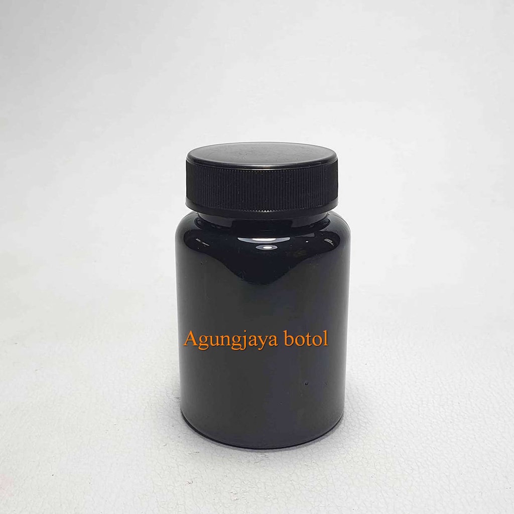 Jual Botol Kapsul Pet 60 Kapsul Ester C Hitam / Botol Kapsul / Botol Obat / Botol Tablet / Botol ...