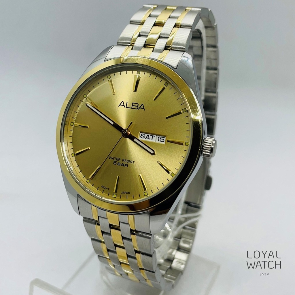 Jual Loyal Watch 1975 - Jam Tangan Alba Pria Aj6184 Gold Silver ...