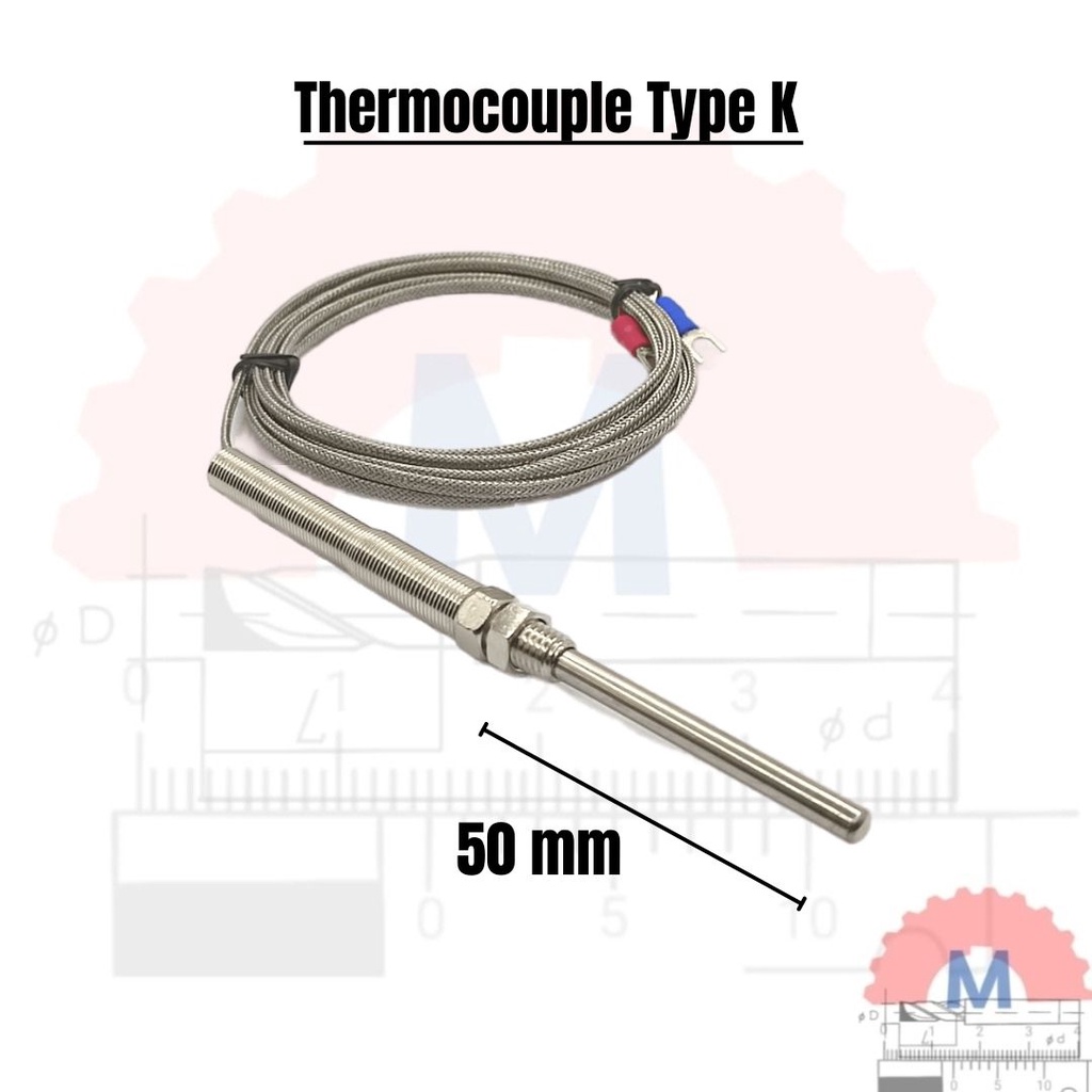 Jual Probe Sensor Suhu Thermokopel Type-K M8 Pengukur Temperatur Thermo ...
