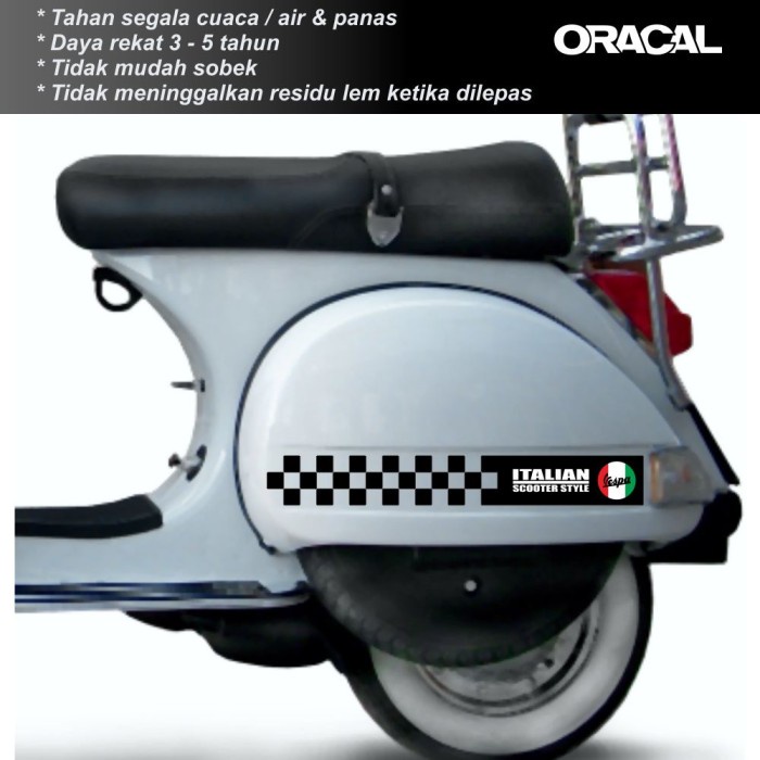 Jual Sticker Body Stripe Motor - Vespa PX 002 Italian Scooter Style ...