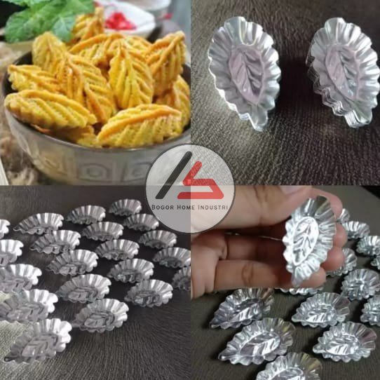 Jual Cetakan Kue Nastar Daun & Cetakan Kue Nastar Bunga ( isi 40pcs ...