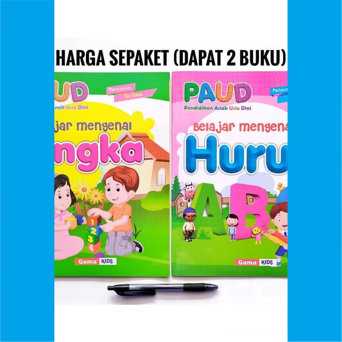 Jual UKURAN BESAR A4 - BUKU PAUD BELAJAR MENGENAL ANGKA DAN HURUF ...