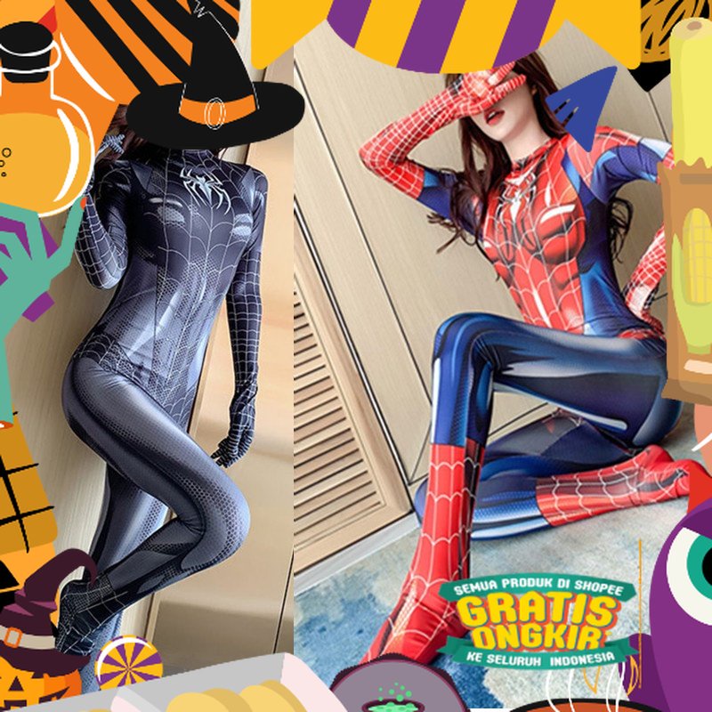 Jual KOSTUM SPIDERMAN SUIT COSTUME BODYSUIT ADULT/ kekinan baru murah | Shopee Indonesia