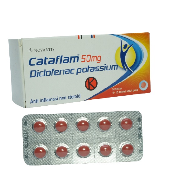 Jual CATAFLAM 50 MG 1 BLISTER ISI 10 TABLET | sakit gigi | Shopee Indonesia