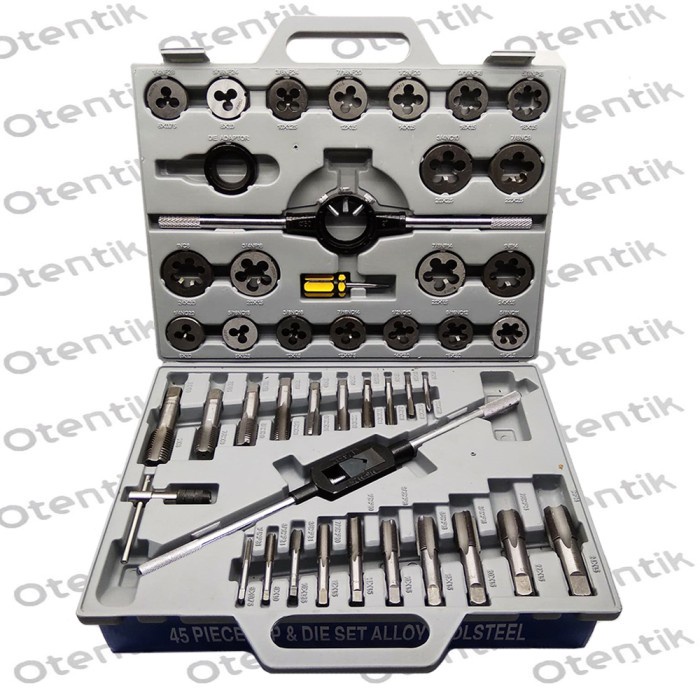 Jual TAP SENAI SET 45PCS BOX PLASTIK - ALAT HAND TAP AND DIES SNAY 45 ...