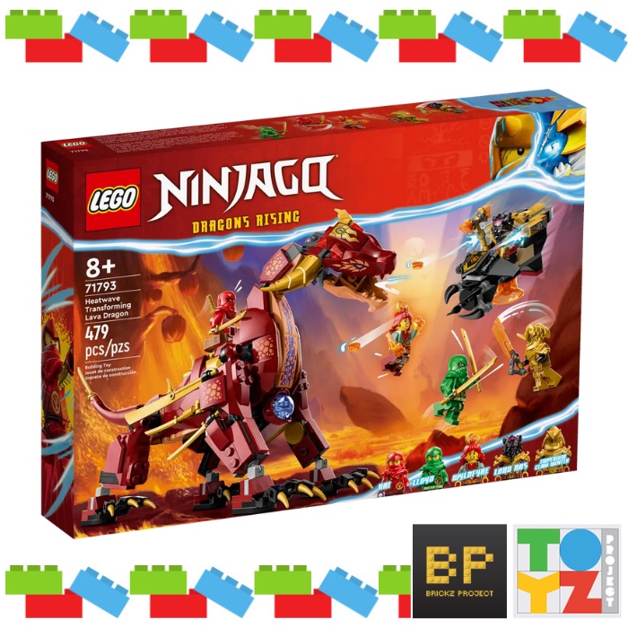 Jual Lego 71793 Ninjago - Heatwave Transforming Lava Dragon | Shopee ...