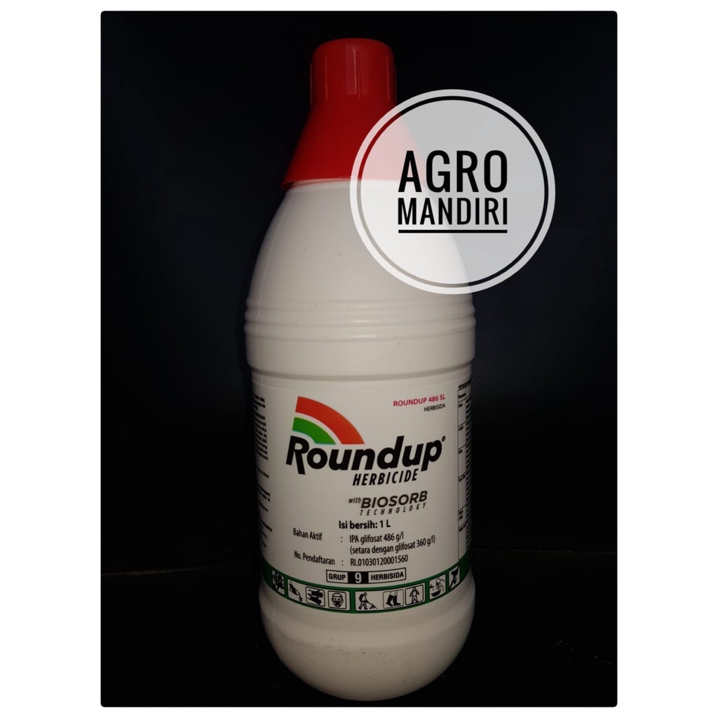 Jual Round Up 486SL 1 liter Herbisida Pembasmi Rumput Liar dan Alang ...