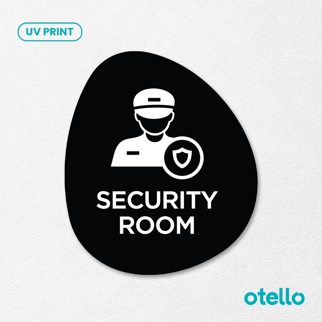 Jual Security Room Signage Board Akrilik Tempel Dinding Papan Acrylic ...