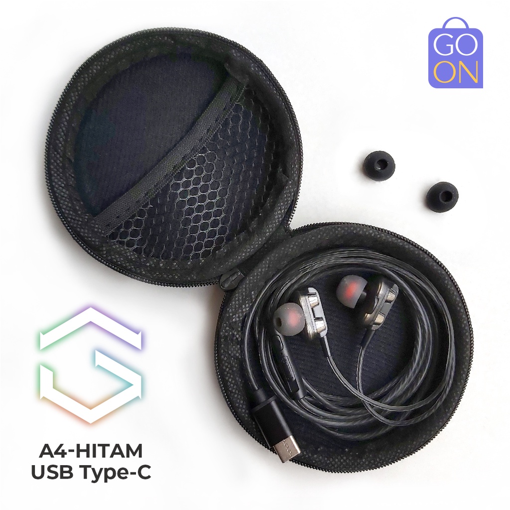 Jual GOON Original Earphone + Pouch | In-Ear Stereo 4D Super Bass ...
