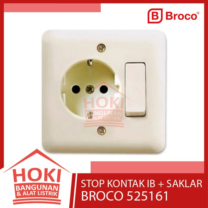 Jual STOP KONTAK IB ARDE + SAKLAR ENGKEL BROCO New Gee 525161 Inbow ...