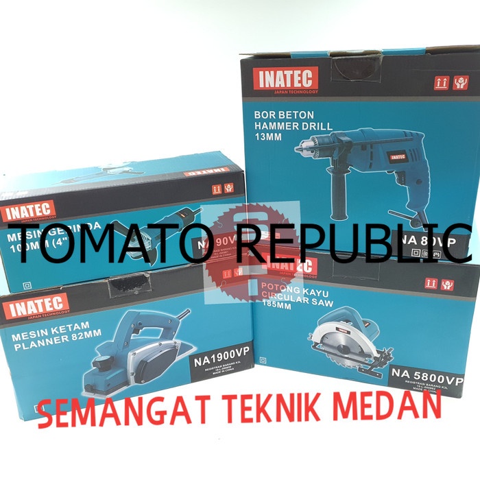 Jual Murah PAKET BOR 13mm GRENDA 4" KETAM PLANER 3" CIRCULAR SAW 7" SET INATEC JKB562 | Shopee ...