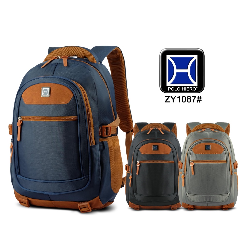 Jual Polo Hiero Tas Polo Hiero ZY1087 Tas Ransel Sekolah Tas Pria Kerja ...