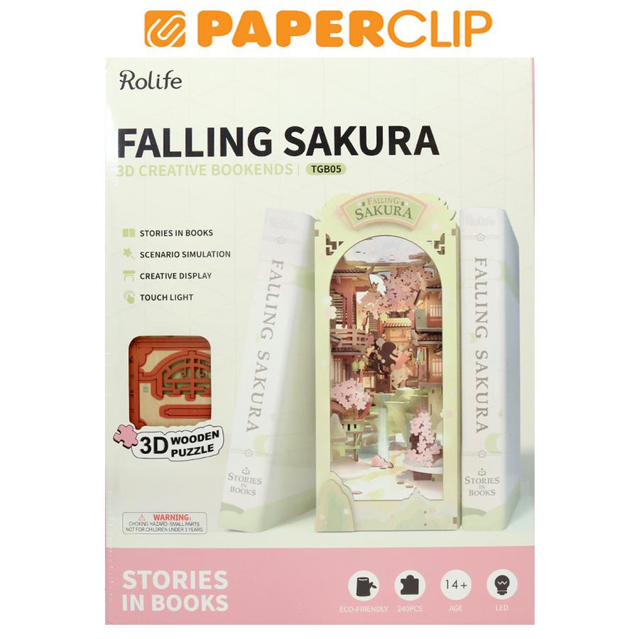 Jual PUZZLE ROBOTIME ROLIFE TGB05 BOOKEND - FALLING SAKURA | Shopee ...