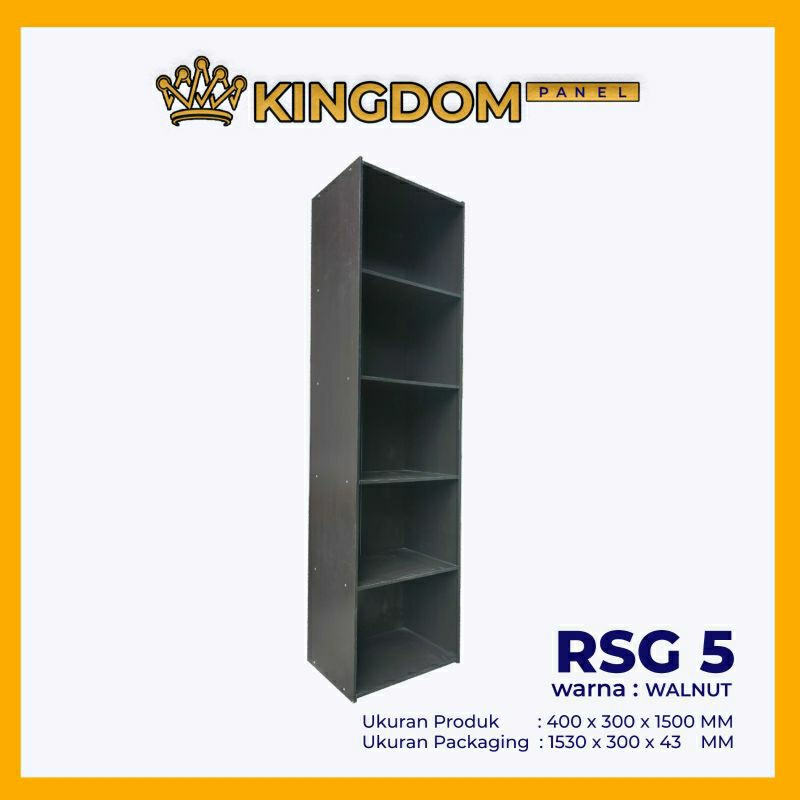 Jual KINGDOM RSG 5 - Rak Buku | Rak Serbaguna Bahan Partikel Board 5 ...