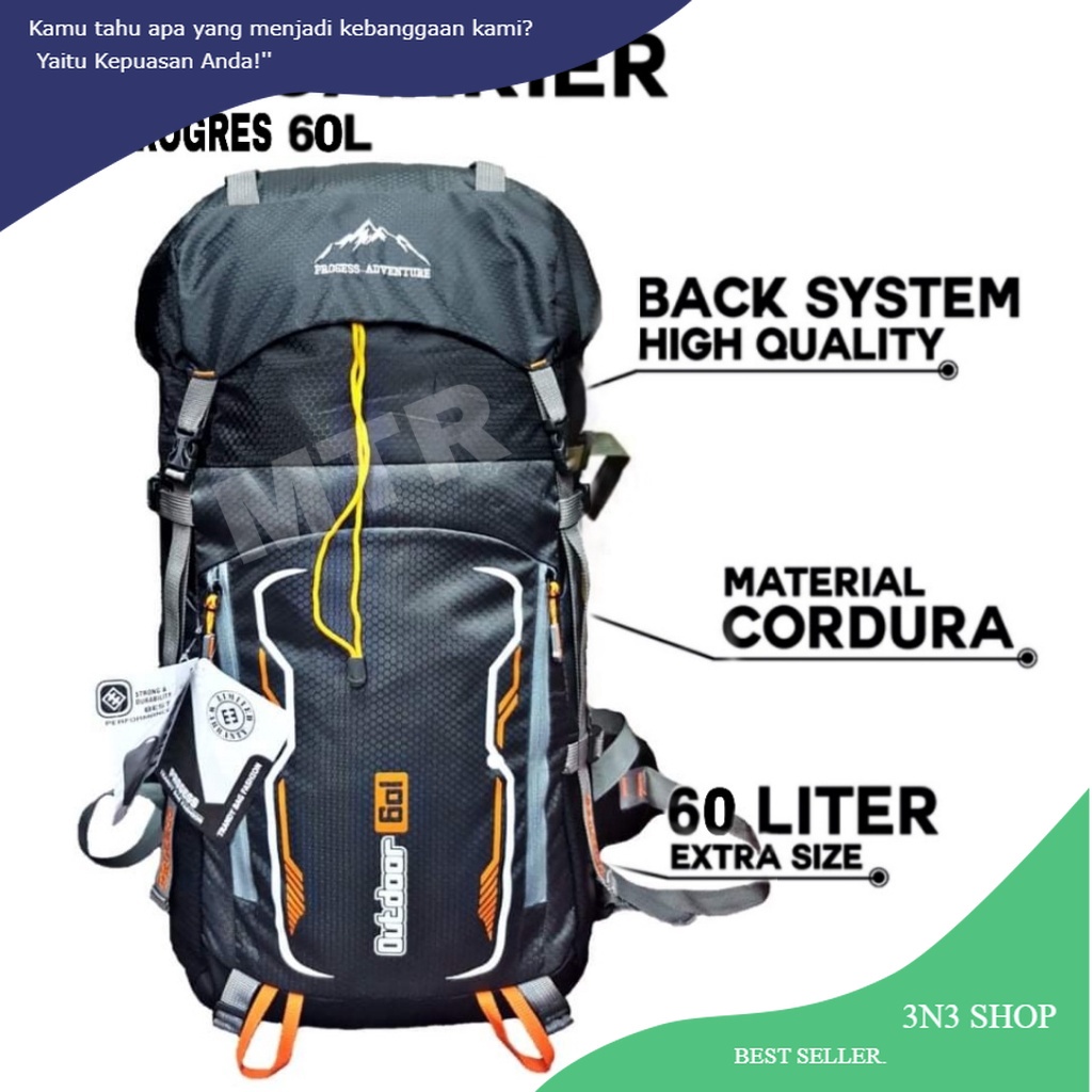 Jual TAS KERIL-CARRIER-GUNUNG 60 Ltr MUIRAH MERIAH | Shopee Indonesia