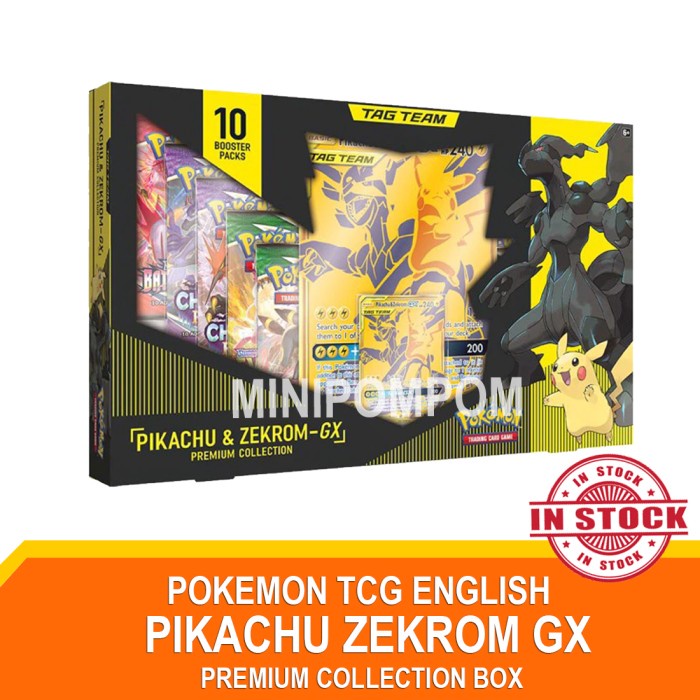 Jual Pikachu Zekrom Gold GX Collection Box - Pokemon TCG English ...