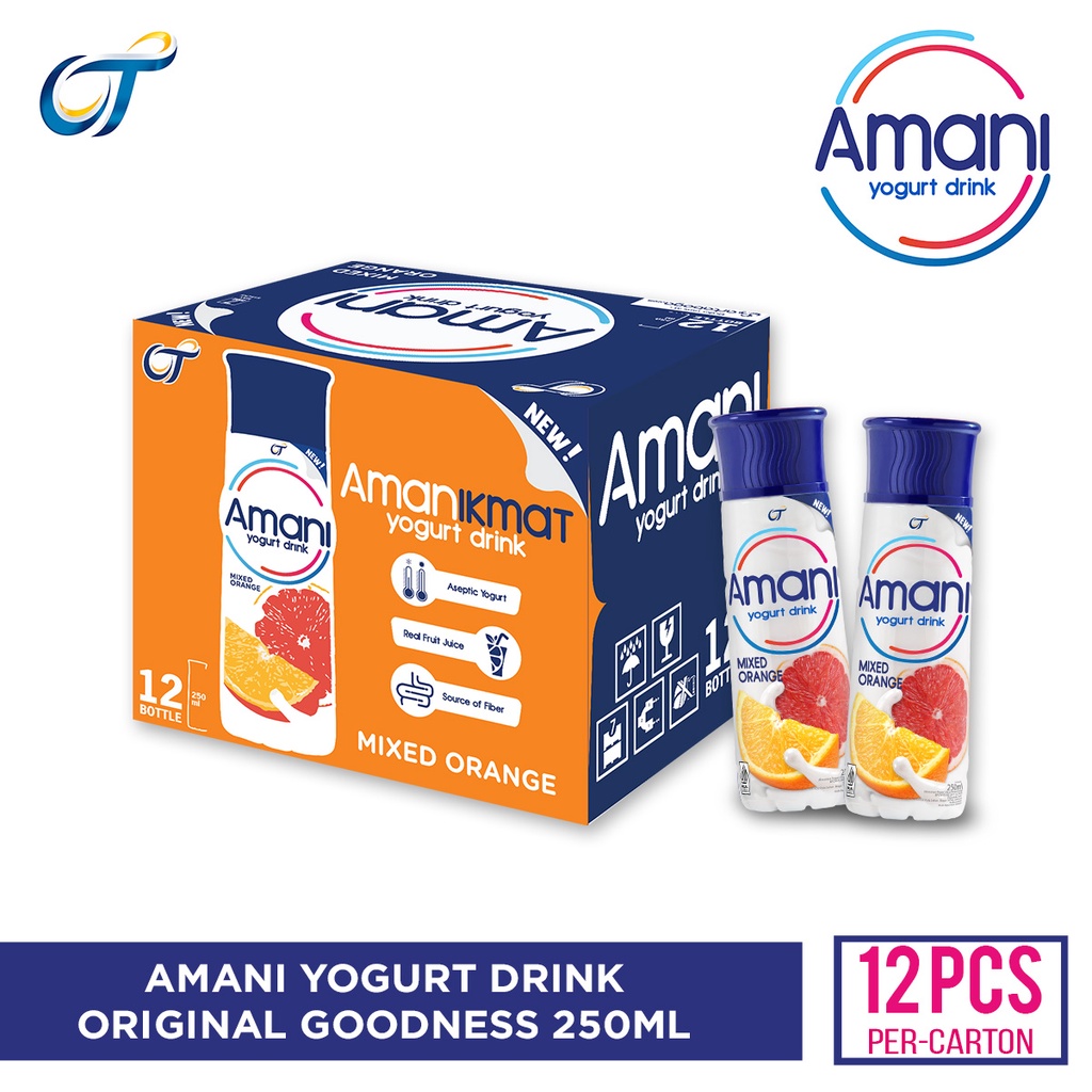 Jual Bundle - AMANI Yogurt Drink Mixed Orange (12 Btl) | Shopee Indonesia