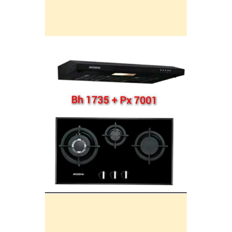 Jual Paket Kompor tanam modena Bh 1735 + Cookerhood modena Px 7001 ...