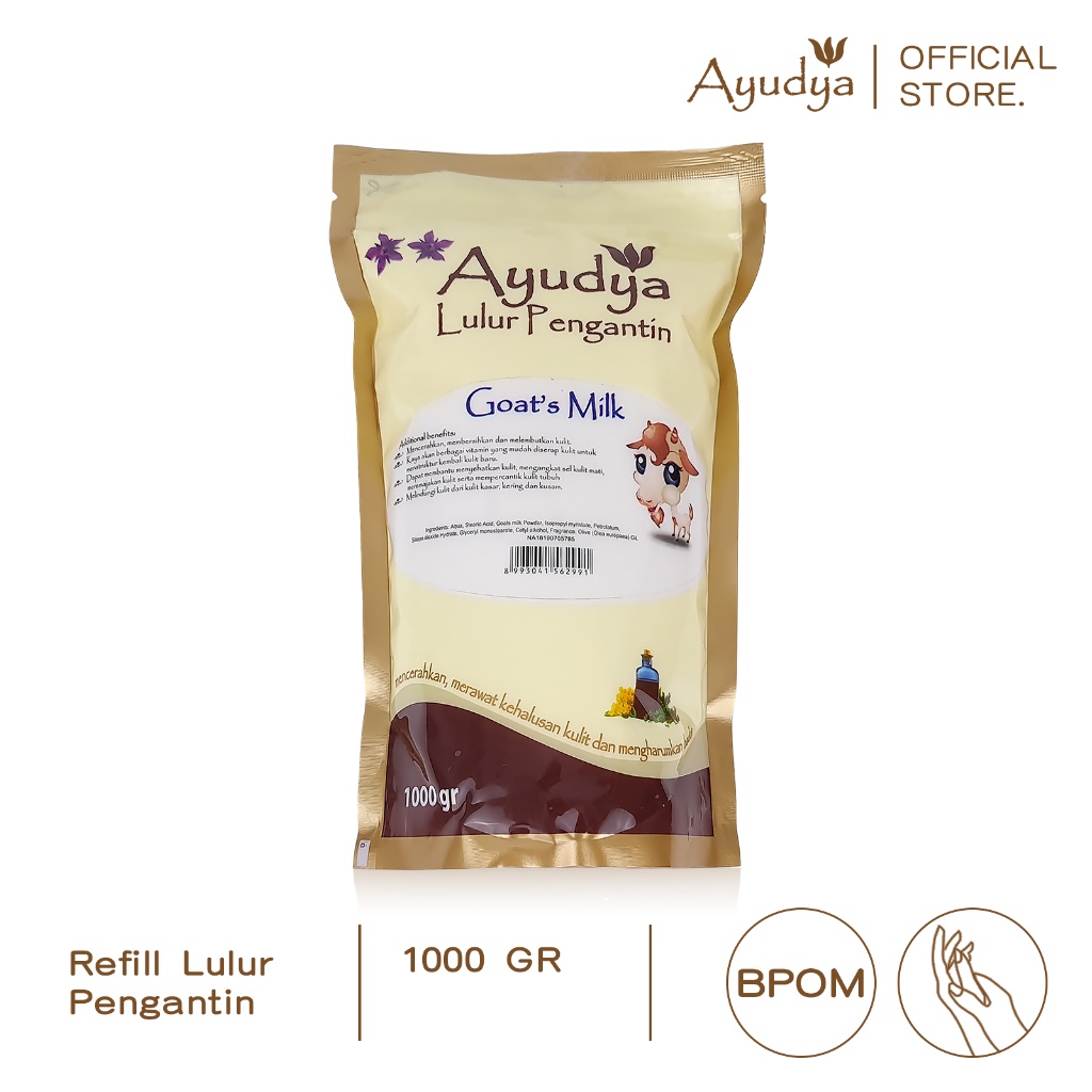 Jual Ayudya Lulur Pengantin Sabun Perawatan 1000 GR Goat Milk Body ...