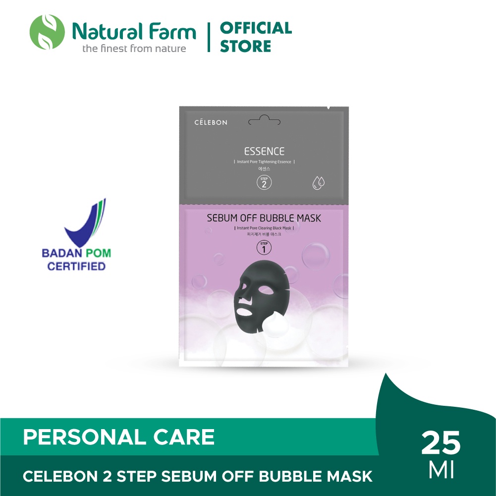 Jual Celebon 2 Step Sebum Off Bubble Mask | Shopee Indonesia