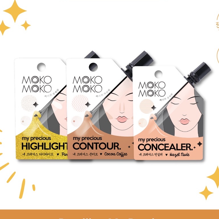 Jual Moko Moko My Precious Contour Cream Sachet Moko Moko Highlight ...