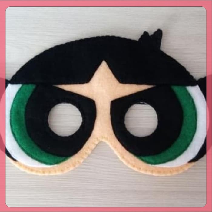 Jual Topeng Superhero The Powerpuff Girl Buttercup Felt Mask Pesta ...