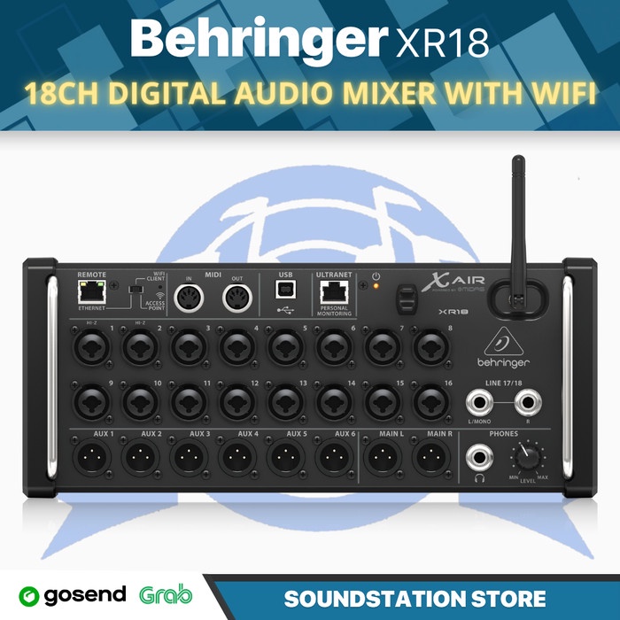 Jual BEHRINGER XR18 DIGITAL AUDIO MIXER WITH WIFI | Shopee Indonesia