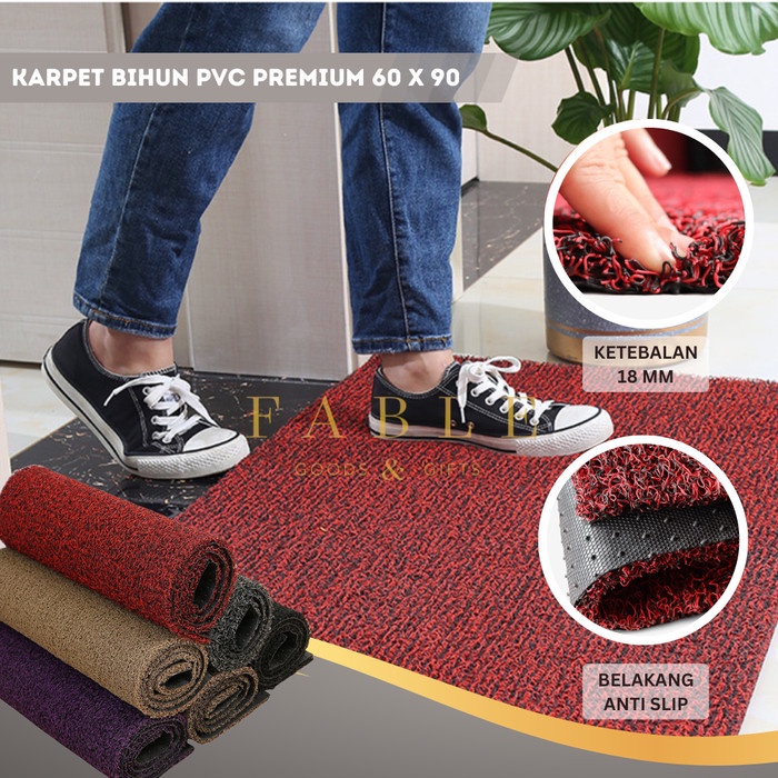 Jual Karpet PVC Anti Slip Mie / Bihun Premium 60 x 90 cm Tebal 18 mm ...