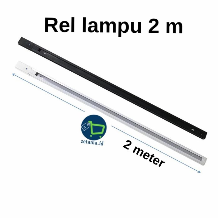 Jual Rel Lampu Sorot Track Light / Rail Lampu Sorot 2 Meter (Panjang ...