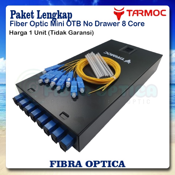 Jual Tarmoc Fiber Optic mini OTB 8 Core SC|Roset FO Besi 8C Lengkap ...