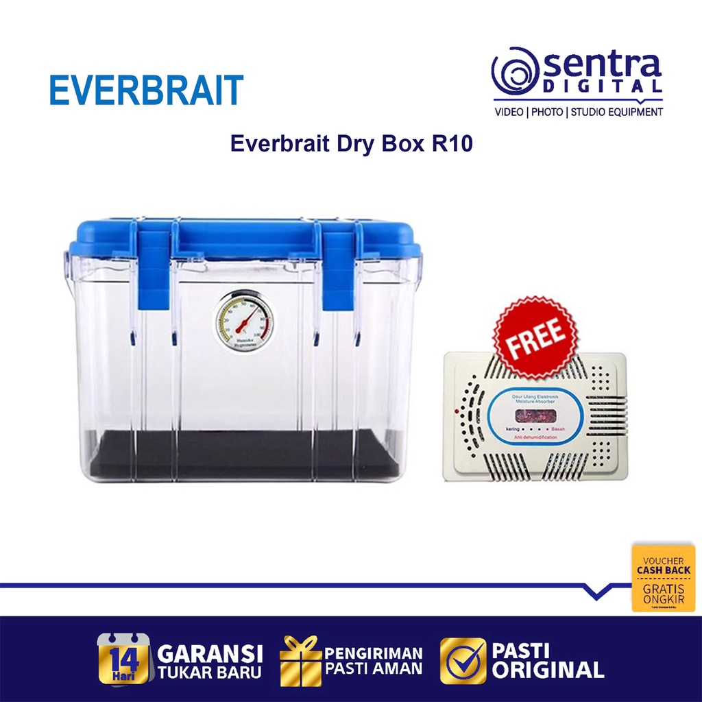 Jual Everbrait Dry Box R10 with Silica Gel elektrik ( 12 L ) | Shopee ...