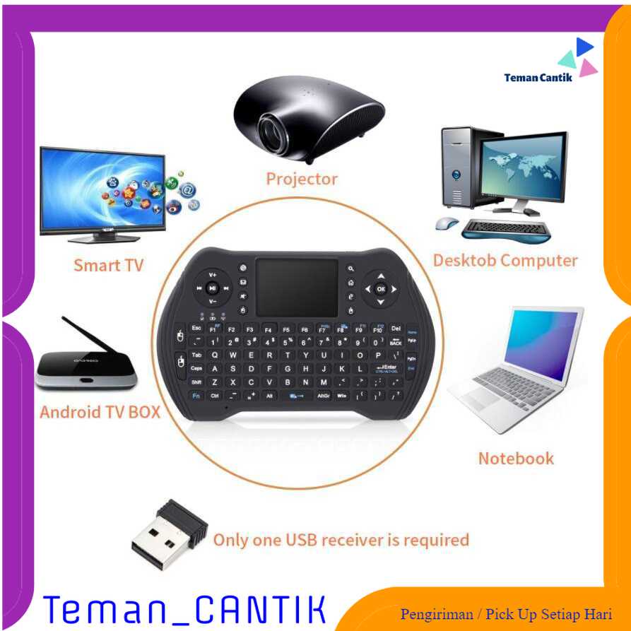 Jual TC - LPT Keyboard Wireless 2.4GHz with Touchpad - MT10 | Shopee ...