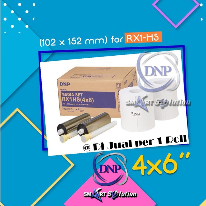 Jual Paper Media Set DNP RX1 HS 4X6 @ 700 Lembar DNP FOTOLUSIO | Shopee Indonesia