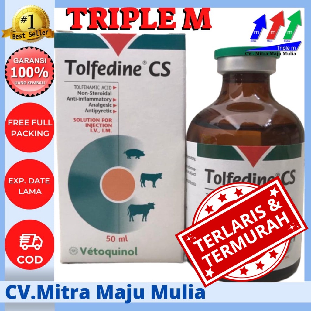 Jual TOLFEDINE CS 50 ml anti radang anti inflamasi | Shopee Indonesia