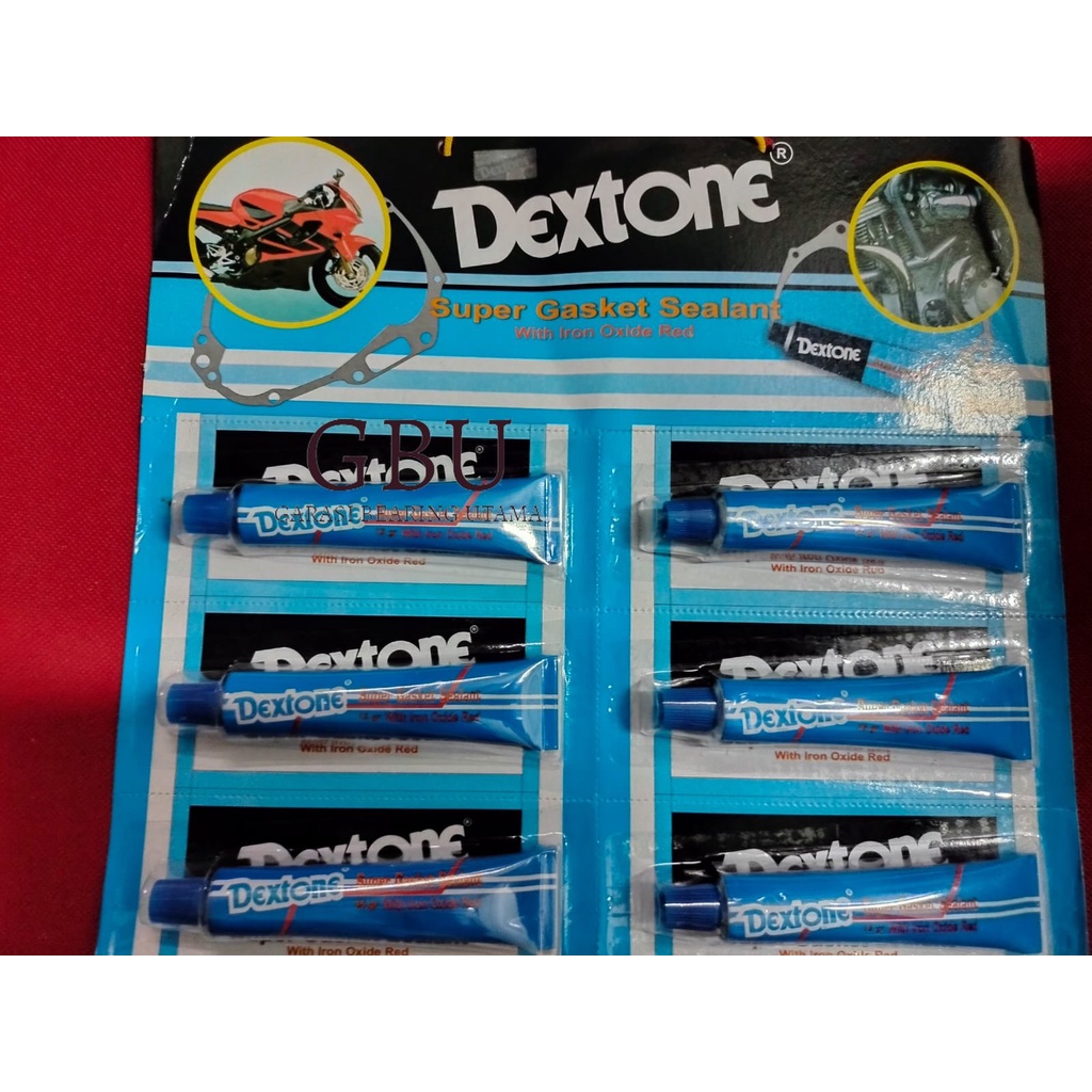 Jual LEM SUPER GASKET SEALER DEXTONE BIRU / PEREKAT LOGAM ORIGINAL ...