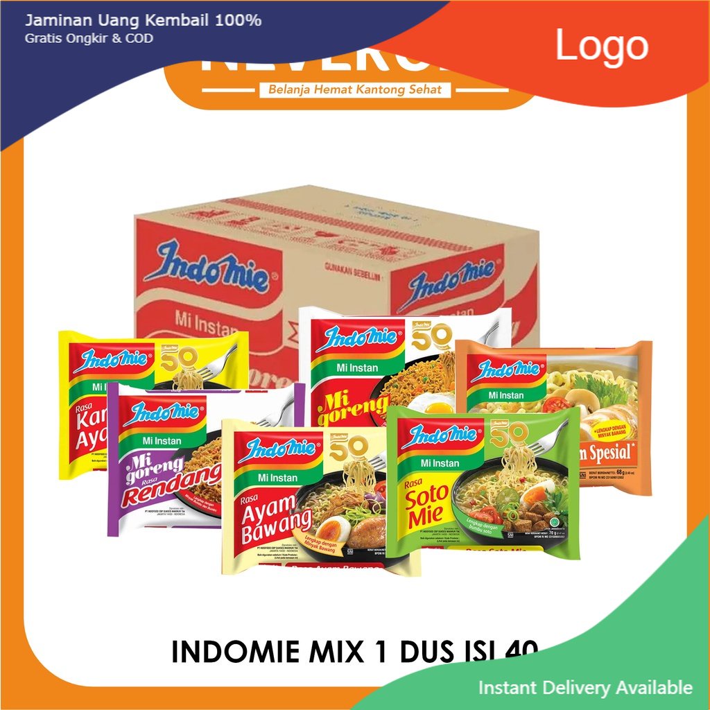 Jual Indomie 1 Dus isi 40 (bisa campur) | Shopee Indonesia