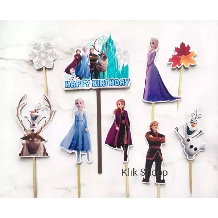 Jual Topper Kue Frozen / Topper Cake Dekorasi / Topper Kue Ulang Tahun ...