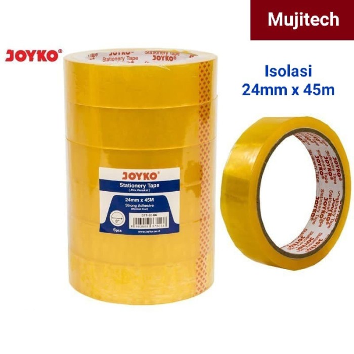 Jual Solasi Joyko 24mm - Isolasi Joyko 24mm - Solasi Bening 24mm Joyko ...