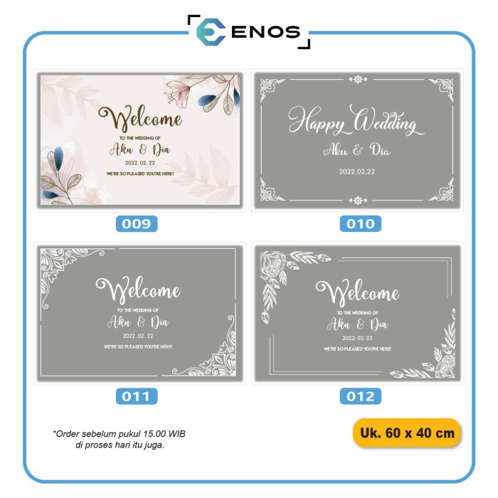 Jual DEKORASI LAMARAN / ACRYLIC WEDDING SIGN / SIGNAGE / WELCOME BOARD ...