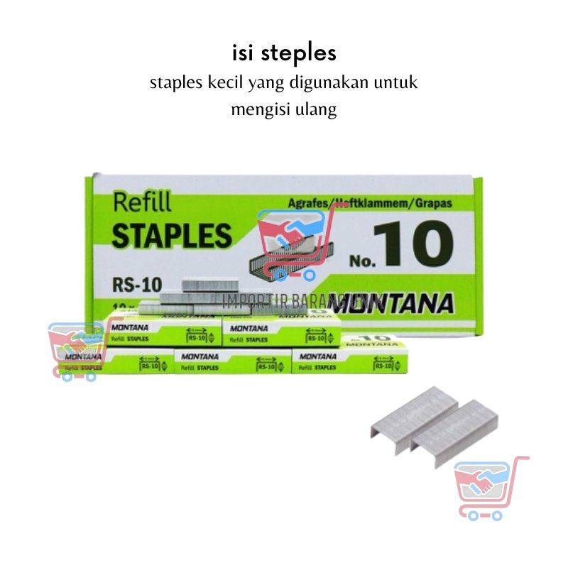 Jual IMB -G107- ISI STAPLES - REFILL STAPLER MONTANA - ISI STAPLER 1PCS ...
