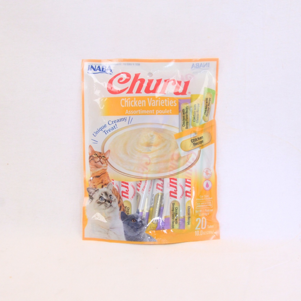 Jual INABA Snack Kucing USA622 Churu Chicken Variety Bag 20pcs | Shopee ...