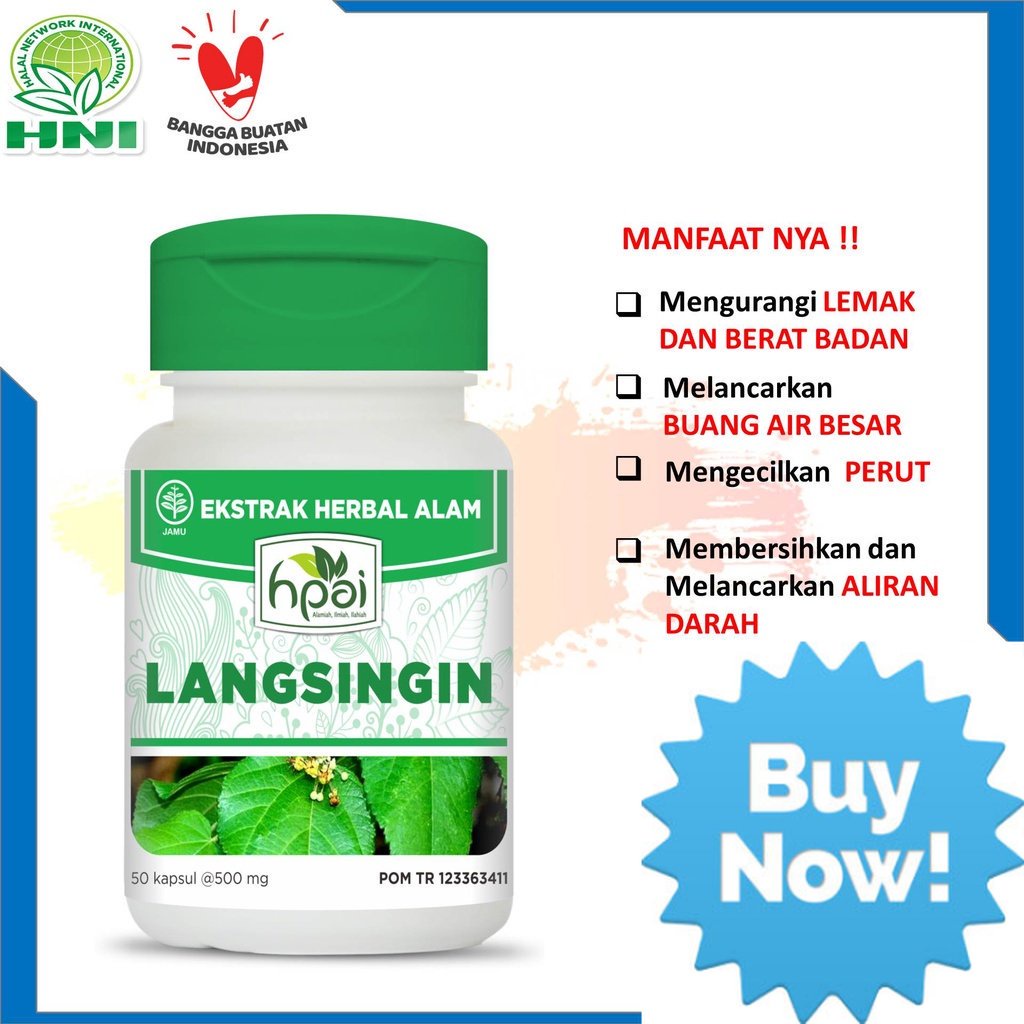Jual HNI HPAI - KAPSUL HERBA LANGSINGIN MENGURANGI LEMAK DAN BERAT ...