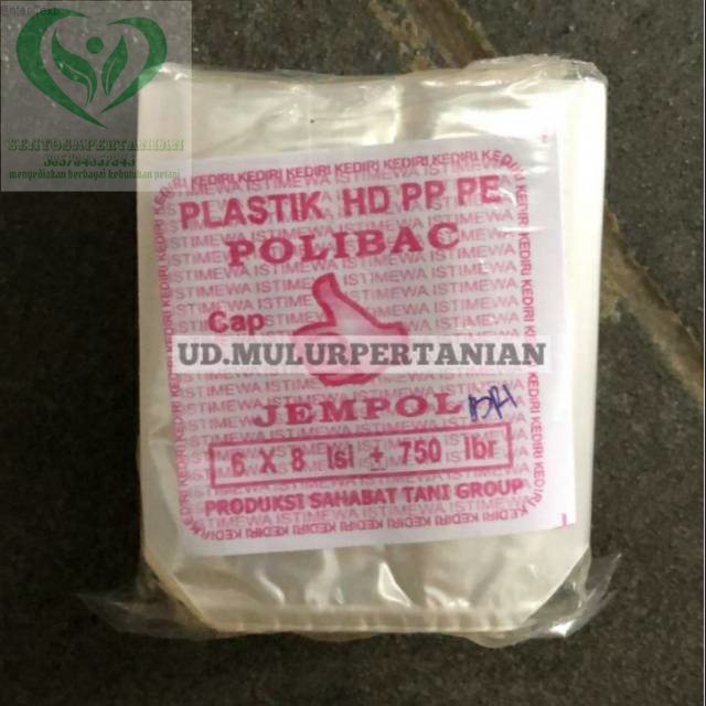 Jual Plastik Polibac buat cabe HD PP PE cap JEMPOL ukuran 6x8 isi 750 ...